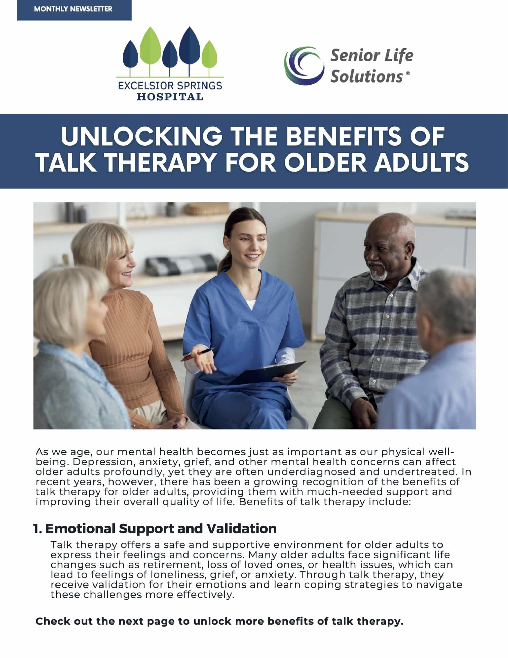 Senior Life Solutions – Excelsior Springs Hospital